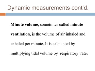 Dynamic measurements | PPTX