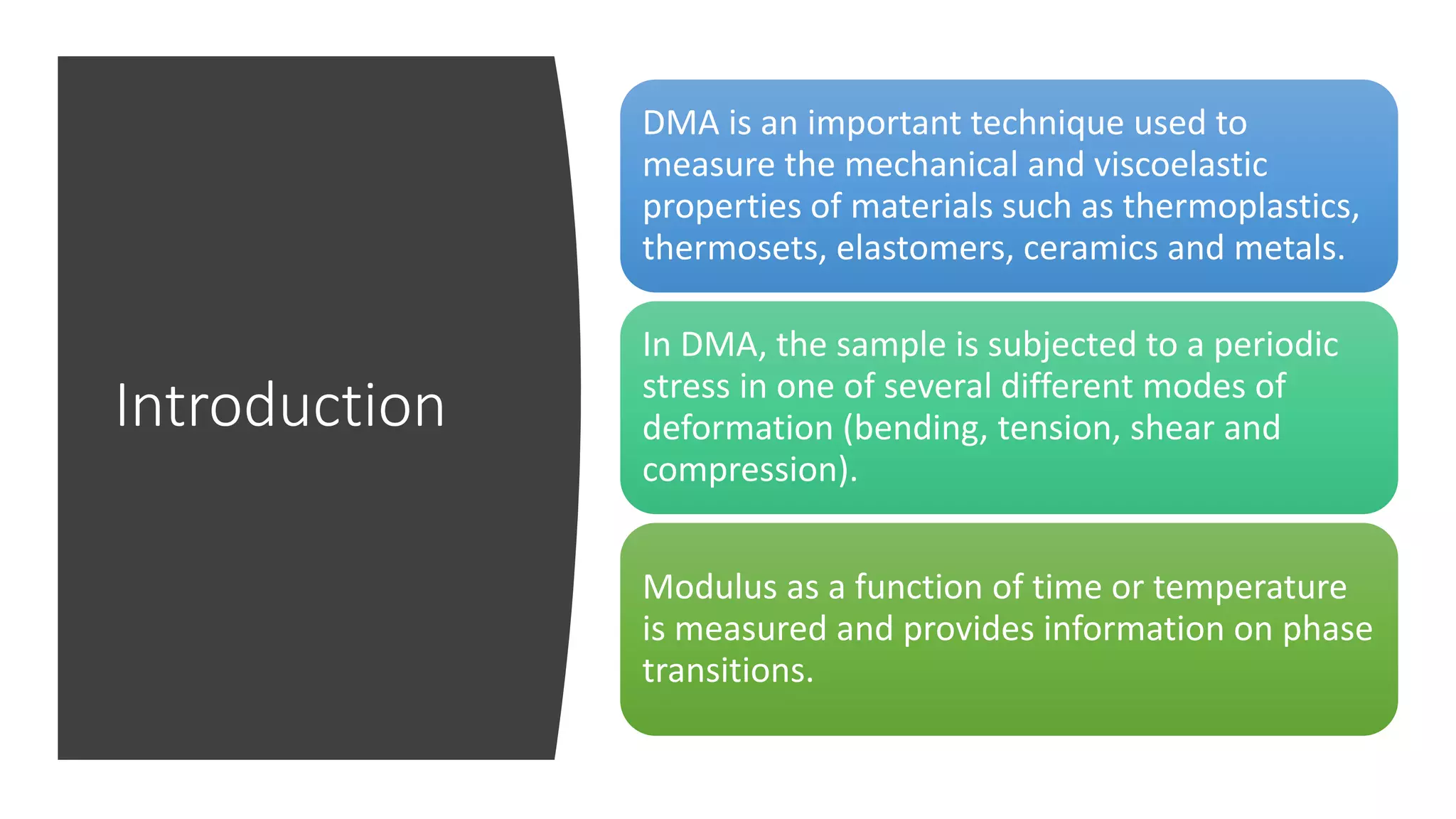 Dynamic mechanical analysis(dma) | PPTX