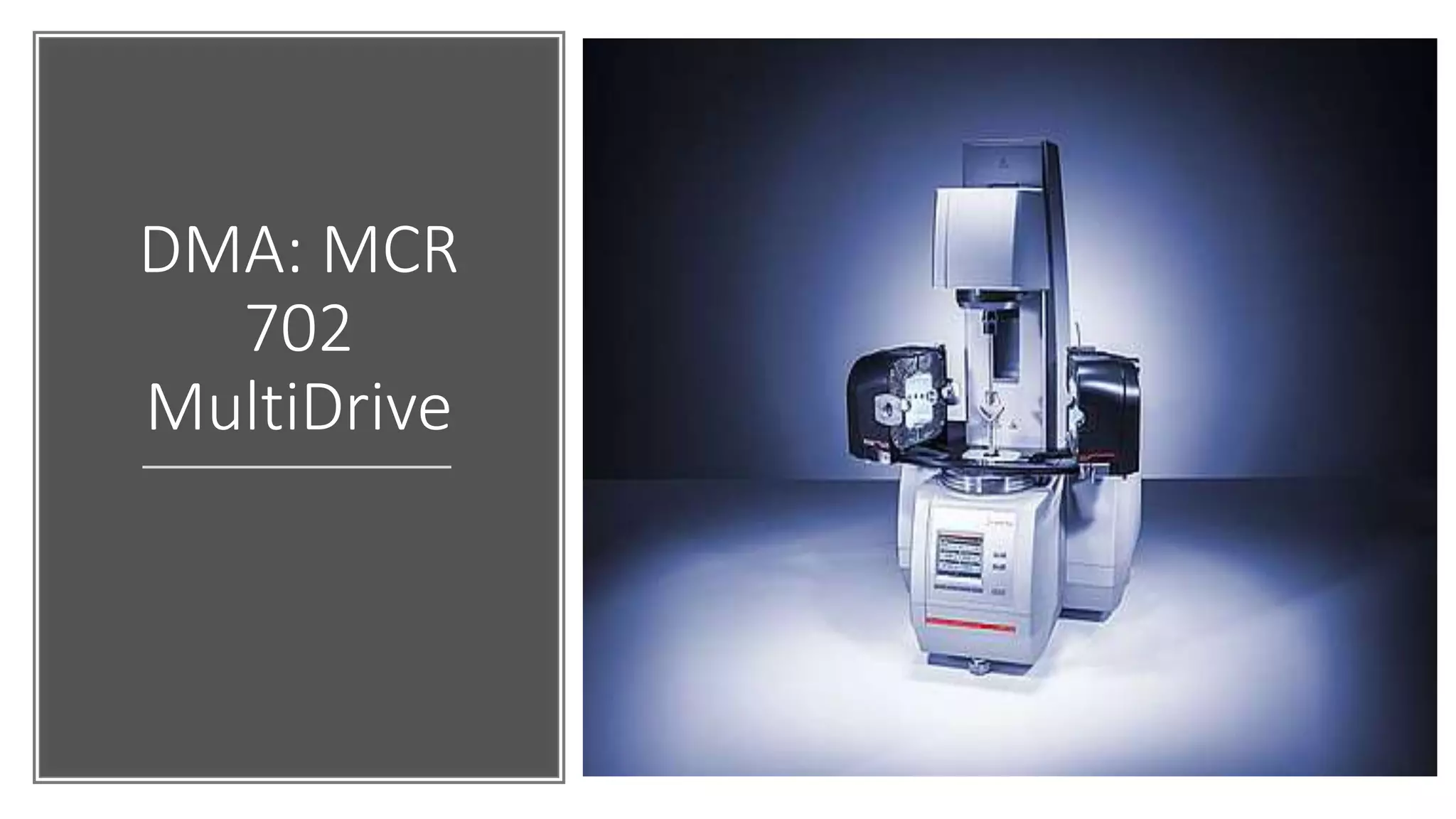 Dynamic mechanical analysis(dma) | PPTX