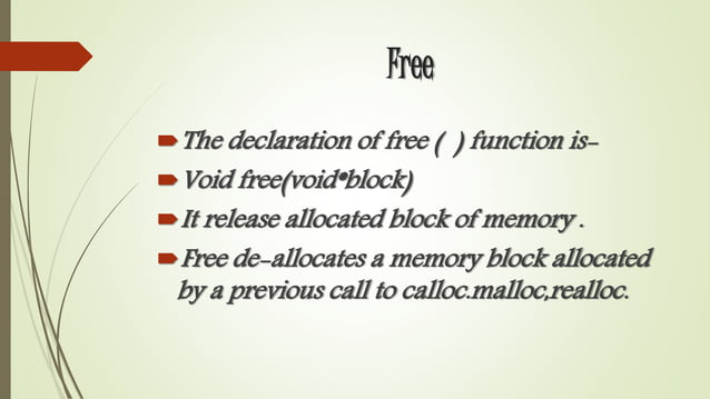 Dynamic memory allocation(memory,allocation,memory allocatin,calloc,malloc,realloc,free) | PPTX