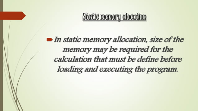 Dynamic memory allocation(memory,allocation,memory allocatin,calloc,malloc,realloc,free) | PPTX