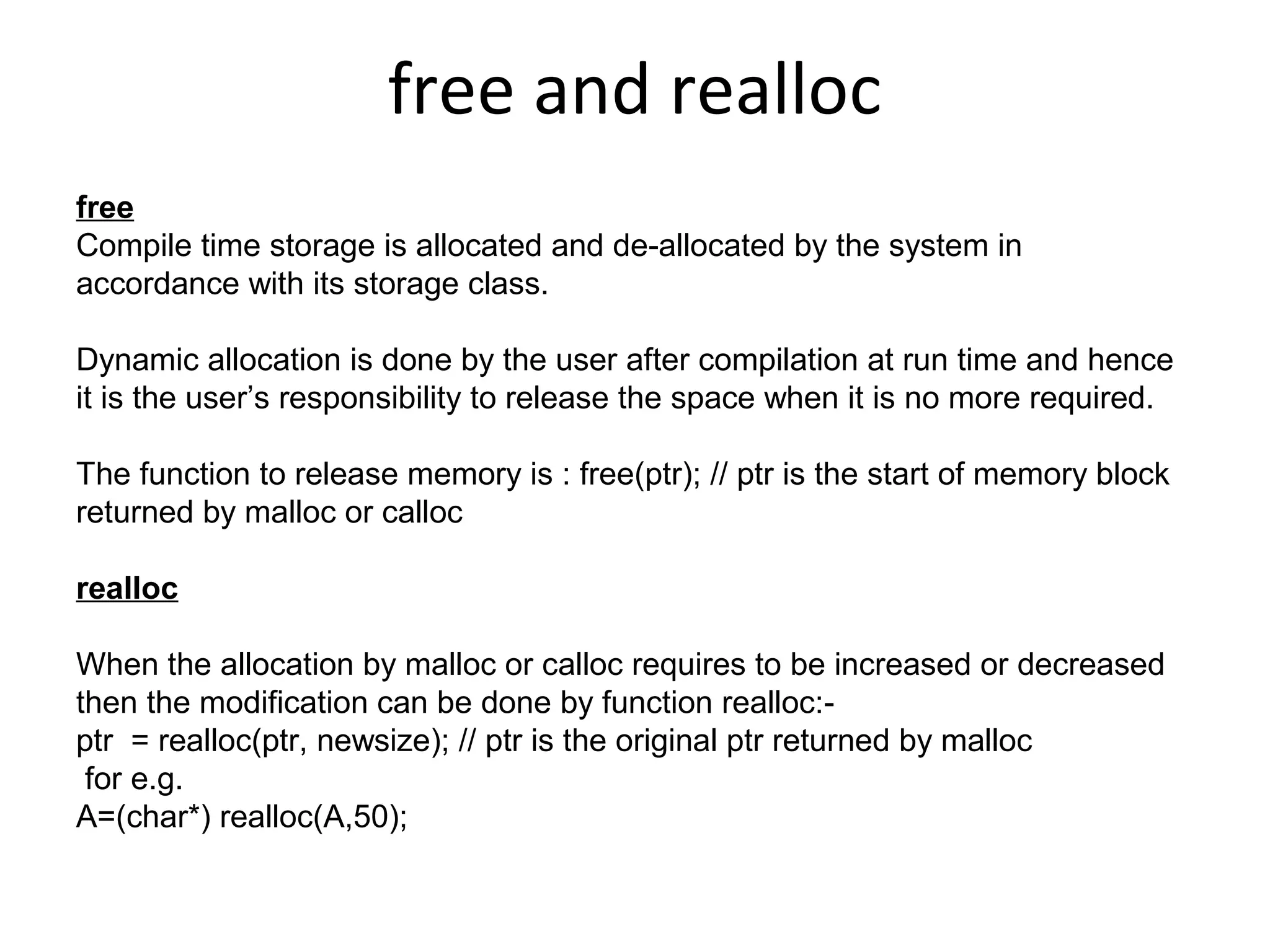 Dynamic memory allocation | PPT