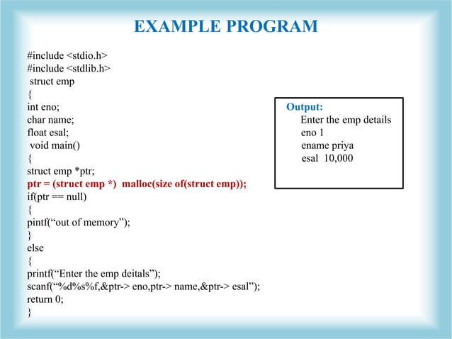 Dynamic memory allocation in c | PPTX | Programming Languages | Computing