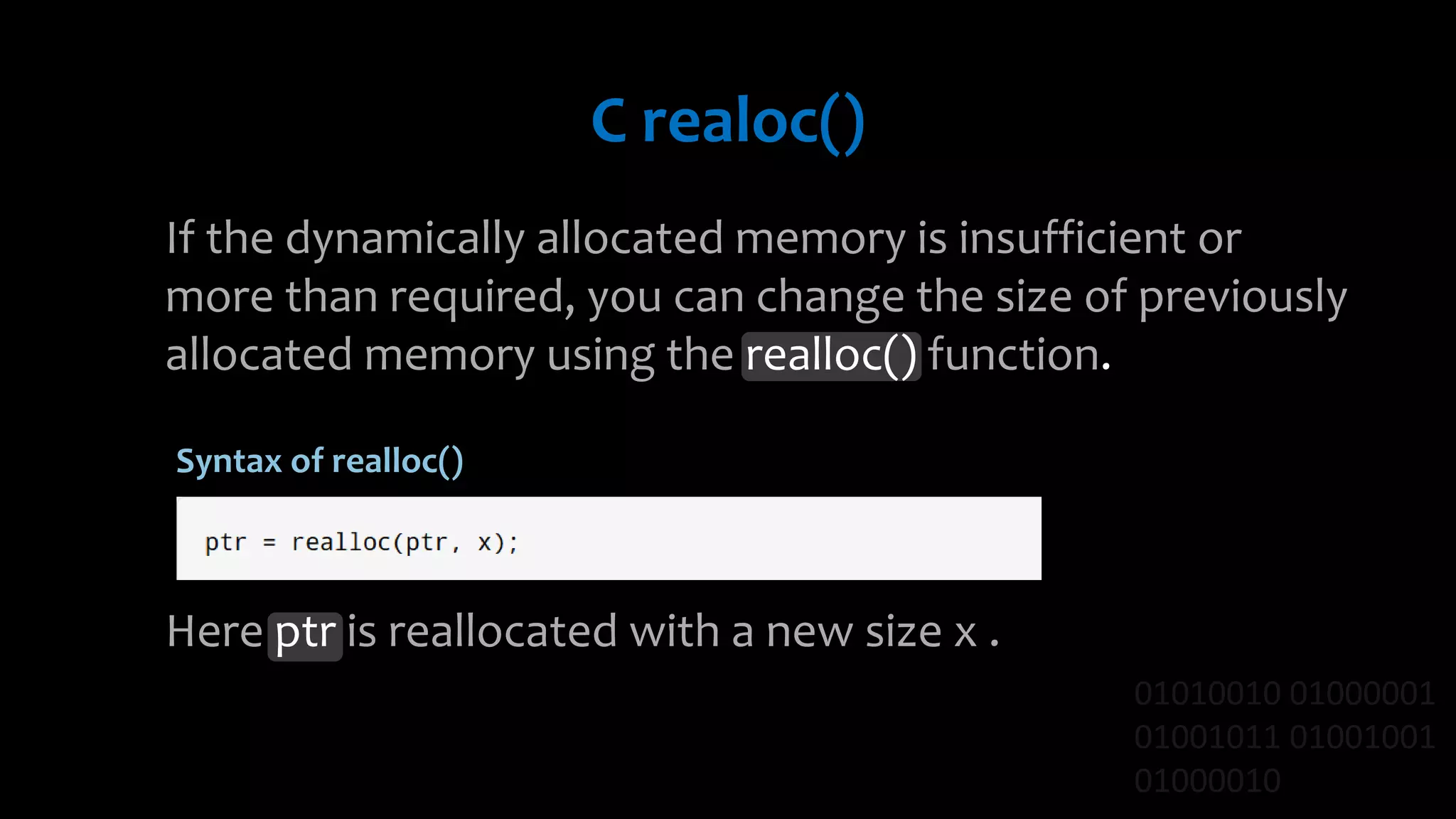 Dynamic memory allocation | PPT