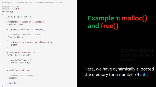 Dynamic memory allocation | PPT