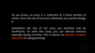 Dynamic memory allocation | PPT