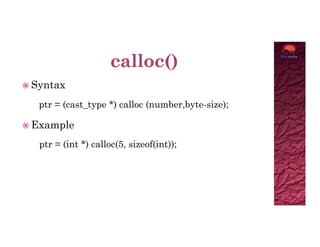 Dynamic memory allocation | PDF
