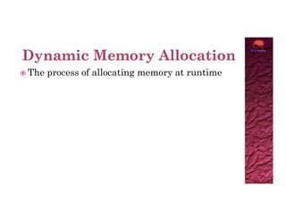 Dynamic memory allocation | PDF