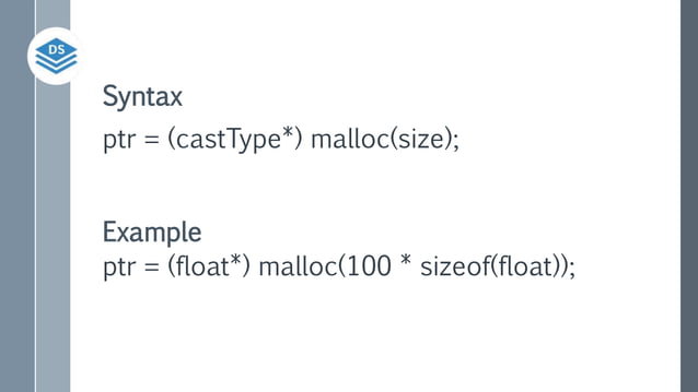 Dynamic memory allocation | PPT