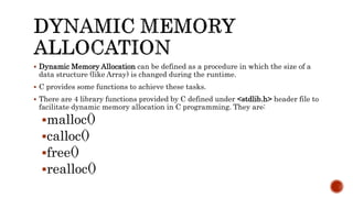 Dynamic Memory Allocation.pptx | Free Download