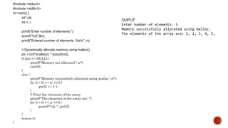 Dynamic Memory Allocation.pptx | Free Download