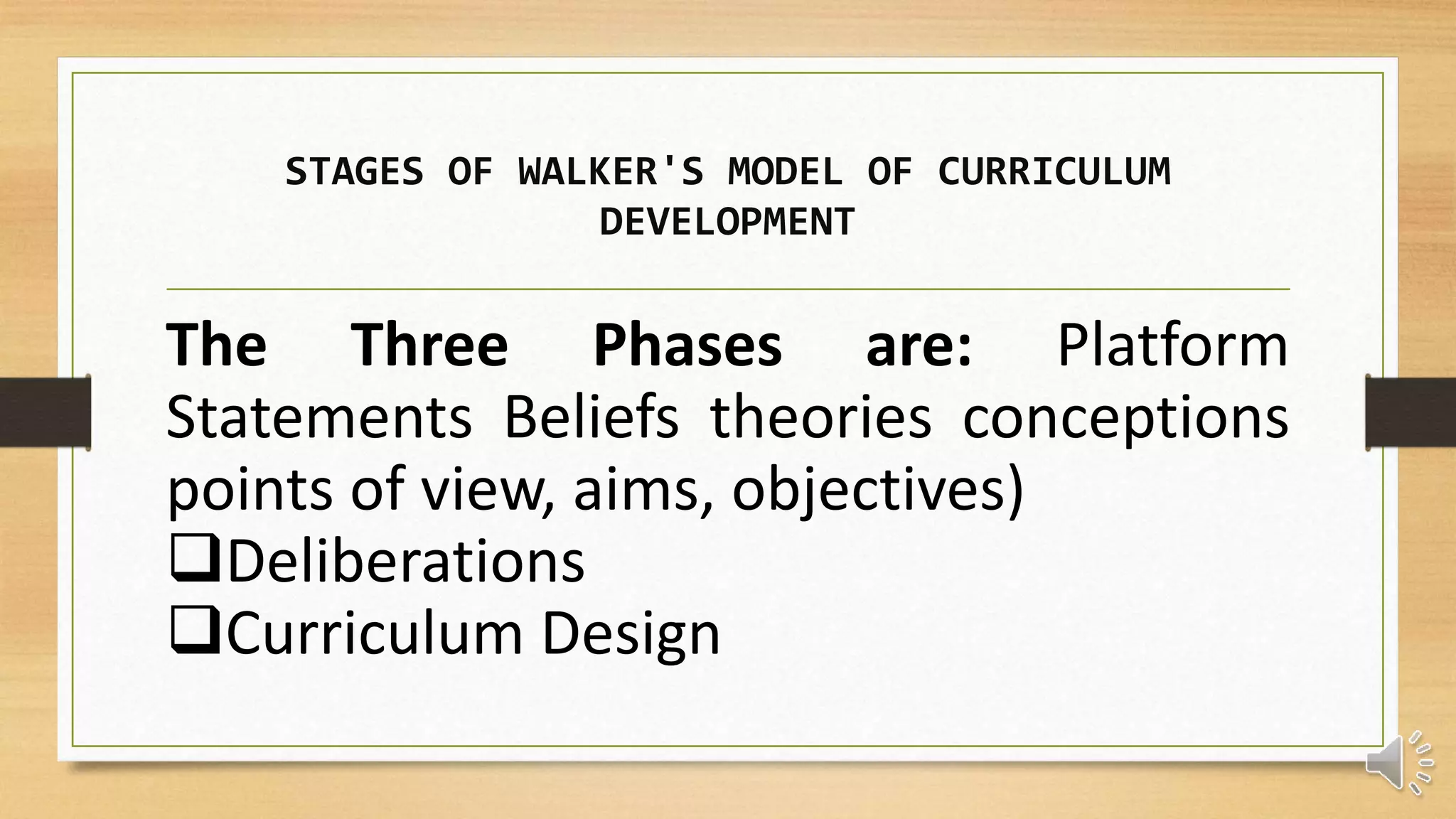Dynamic model of curriculum development | PPTX