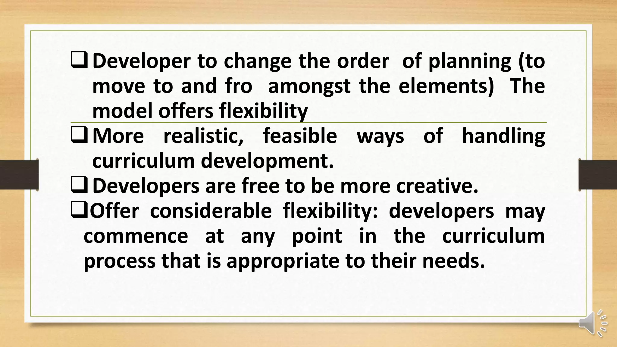 Dynamic model of curriculum development | PPTX
