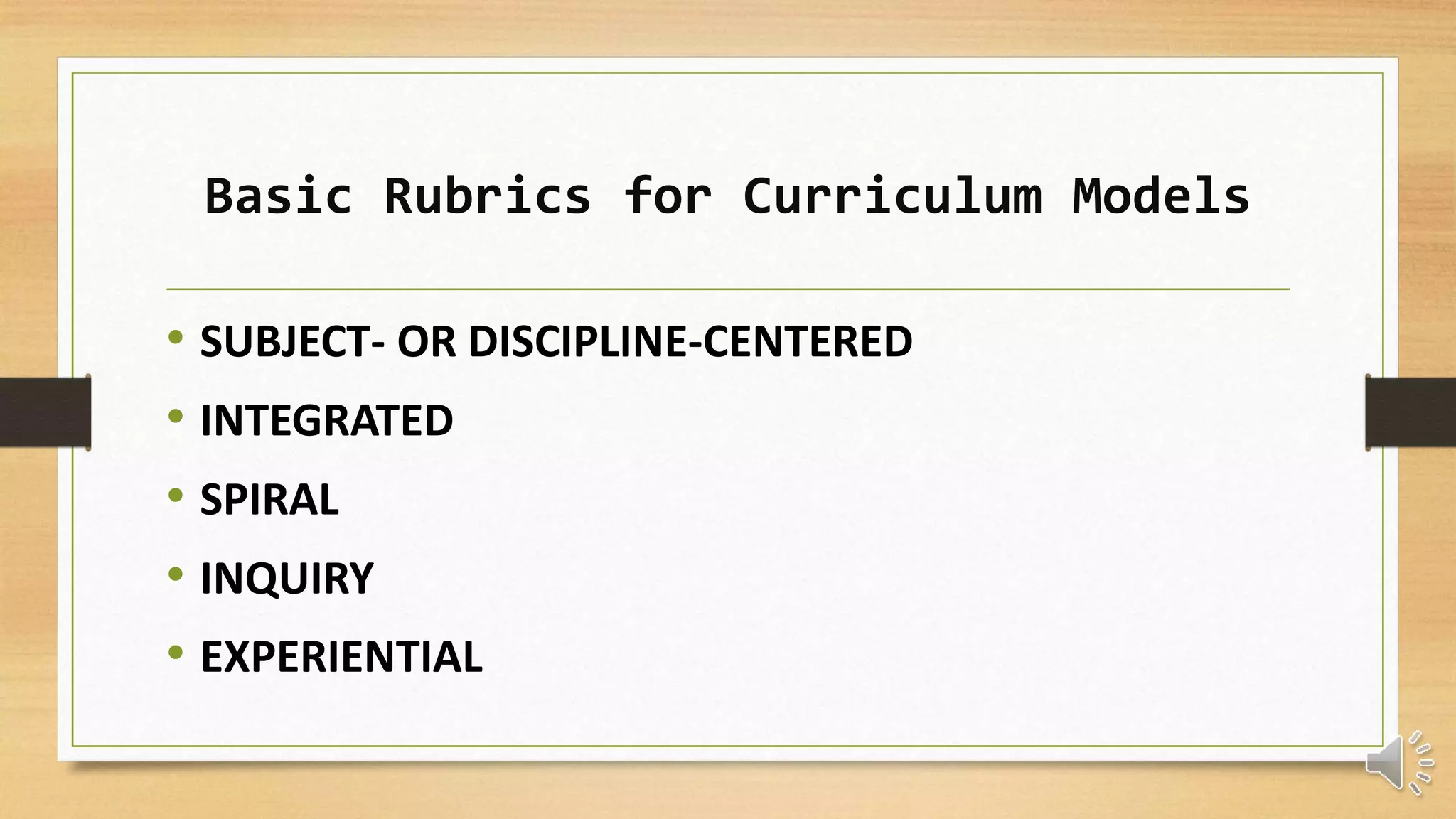 Dynamic model of curriculum development | PPTX