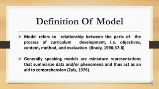 Dynamic model of curriculum development | PPTX