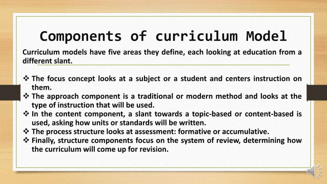 Dynamic model of curriculum development | PPTX | Primary Education ...