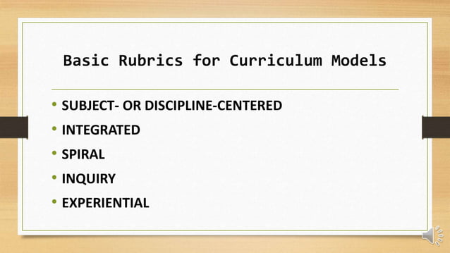 Dynamic model of curriculum development | PPTX | Primary Education ...