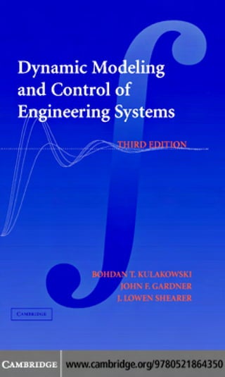 Dynamic Modeling And Control Of Engineering Systemspdf