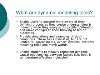 Dynamic Modeling Tools | PPT