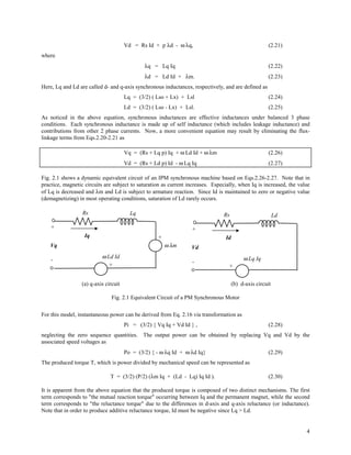 Dynamic model of pmsm (lq and la) | PDF