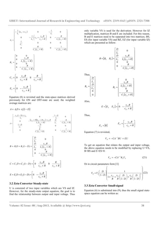 Dynamic model of zeta converter with full state | PDF