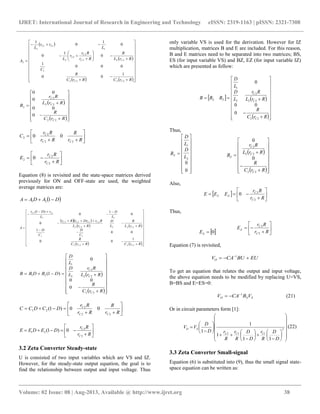 Dynamic model of zeta converter with full state feedback controller ...