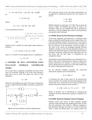 Dynamic model of zeta converter with full state feedback controller implementation | PDF
