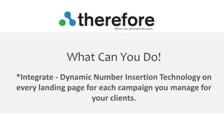 Dynamic number insertion service by Therefore | PPT