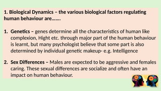 DYNAMIC OF HUMAN BEHAVIOUR GNM.pptx. | PPTX