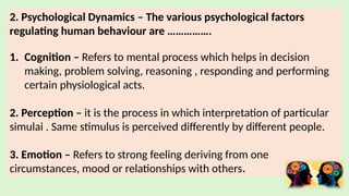 DYNAMIC OF HUMAN BEHAVIOUR GNM.pptx. | PPTX