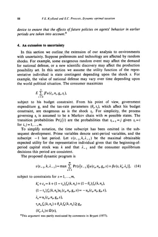 Dynamic optimal taxation, | PDF