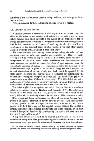 Dynamic optimal taxation, | PDF