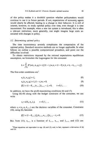 Dynamic optimal taxation, | PDF