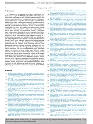 Dynamic performance of a high temperature pem fuel cell e an ...