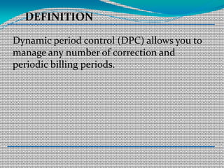 Dynamic Period Control | PPT