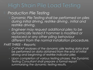 Dynamic pile testing | PPT