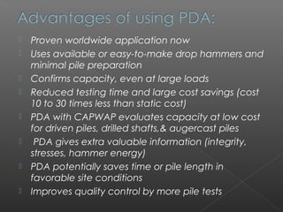 Dynamic pile testing | PPT