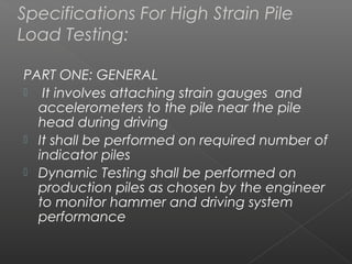 Dynamic pile testing | PPT