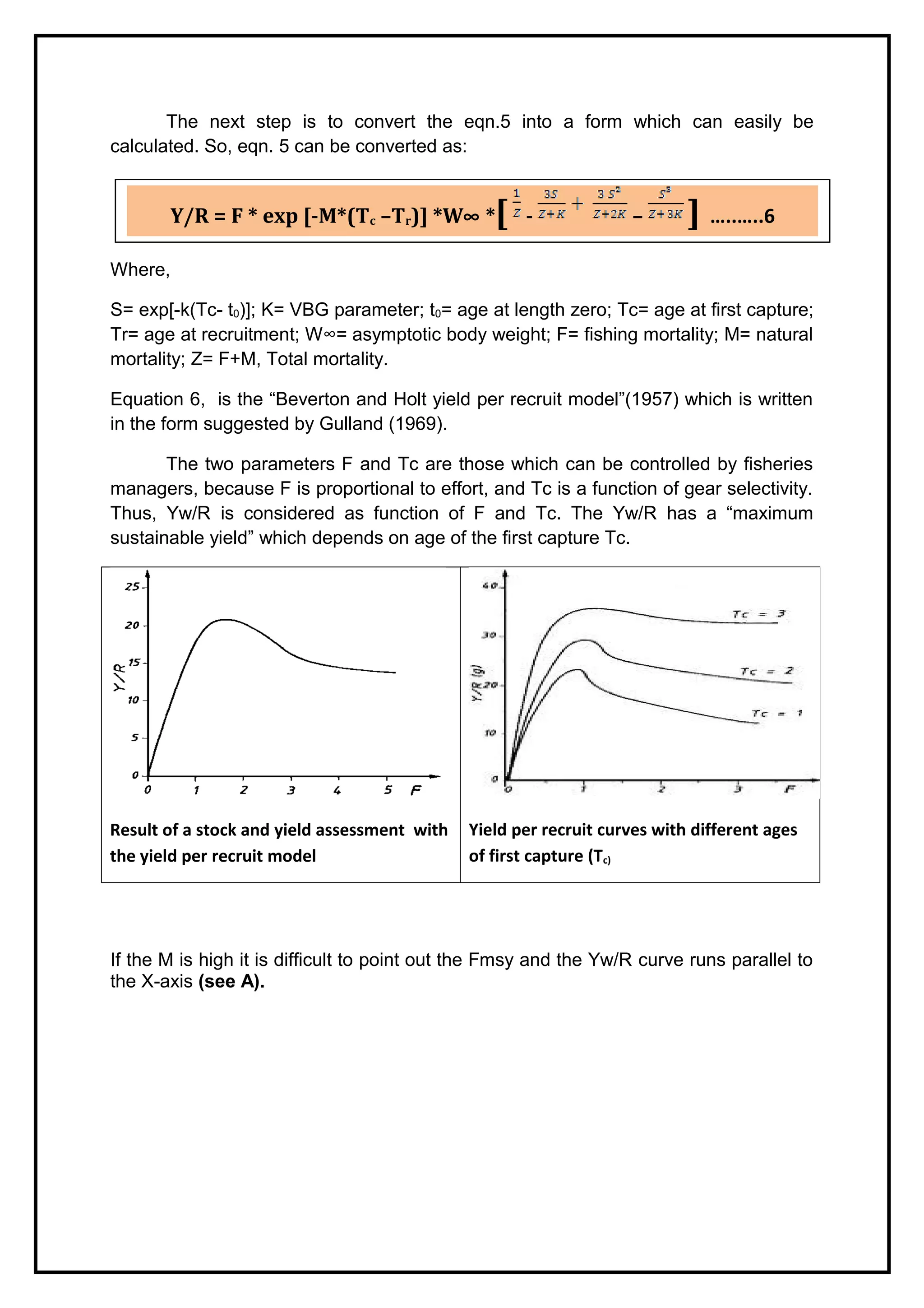 Dynamic pool model for Fish stock Assessment, | DOC