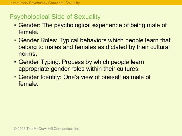 Gender | PPT | Sexual Conditions | Sexual Health