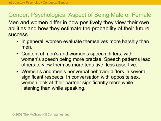 Gender | PPT | Sexual Conditions | Sexual Health