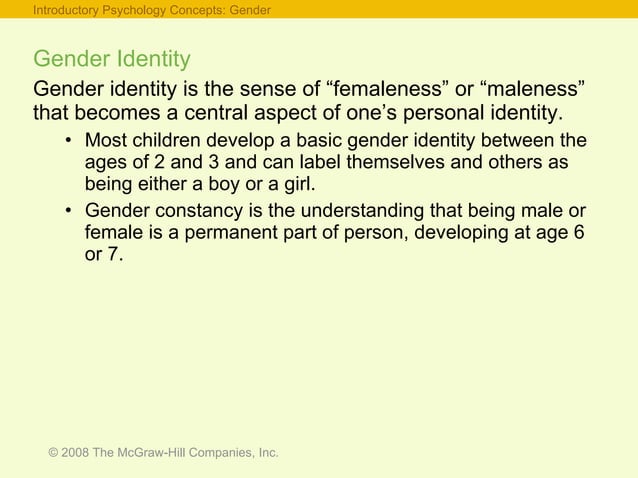 Gender | PPT | Sexual Conditions | Sexual Health