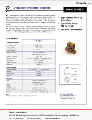 Dynamic pressure sensor p-308-c | PDF