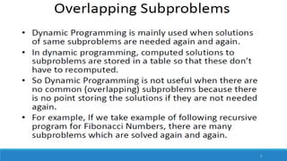 Dynamic programing 2 | PPT
