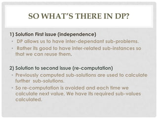 Dynamic programming Basics | PPTX