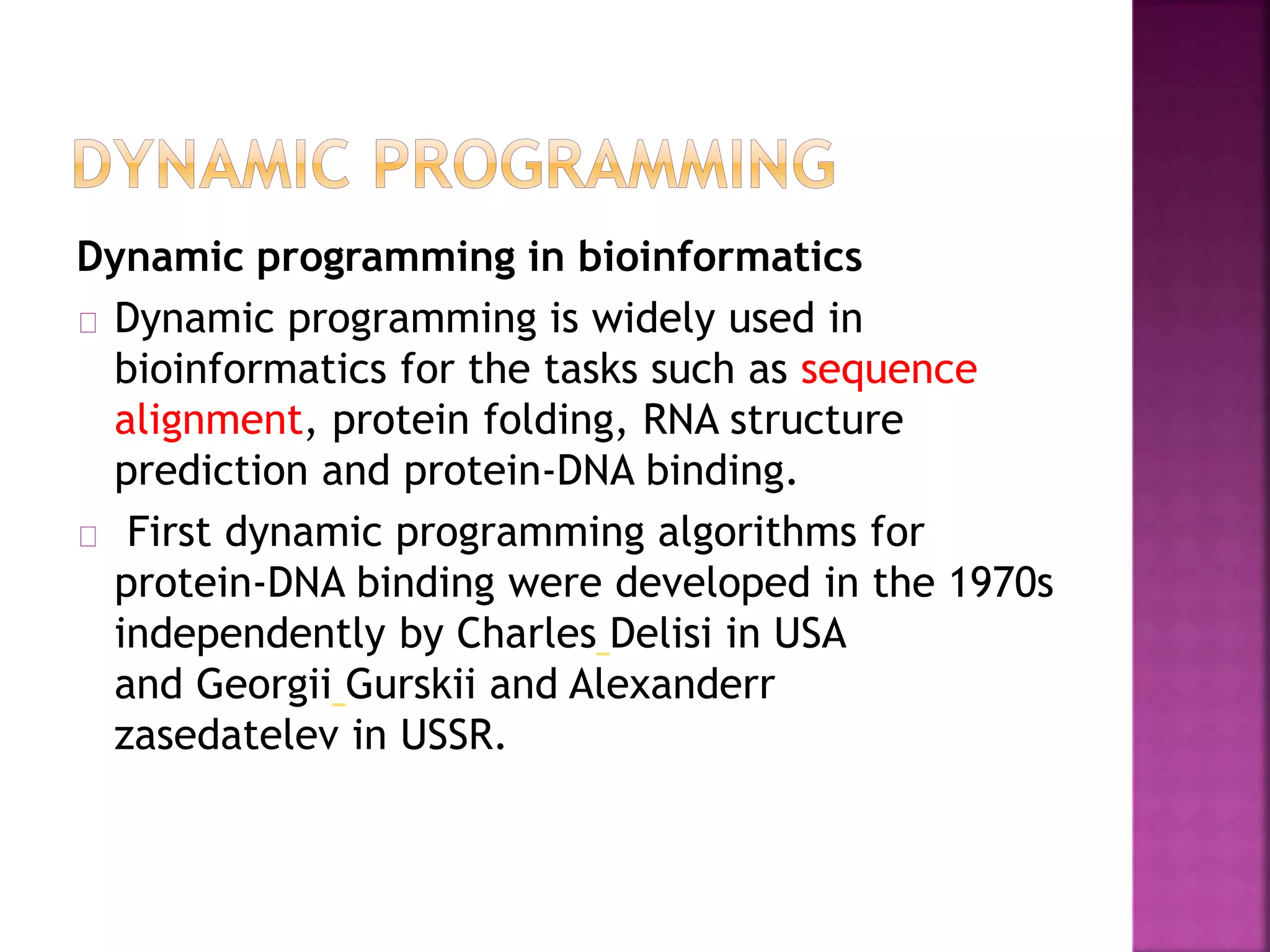 Dynamic programming | PPTX