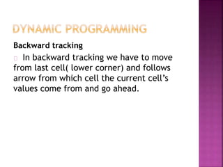 Dynamic programming | PPTX