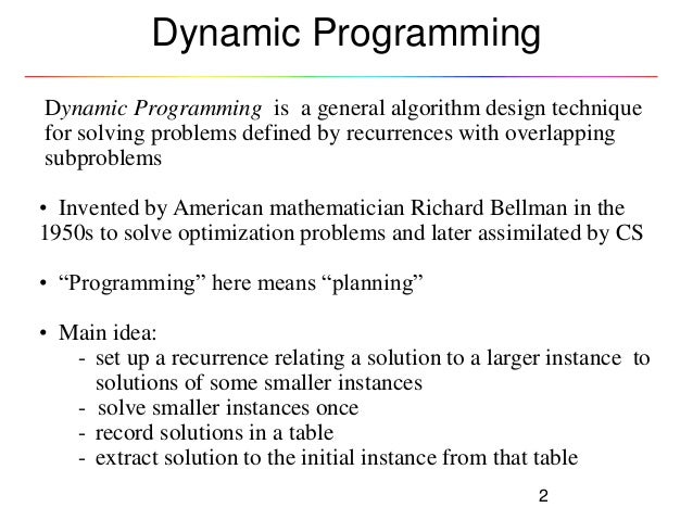 Dynamic Programming