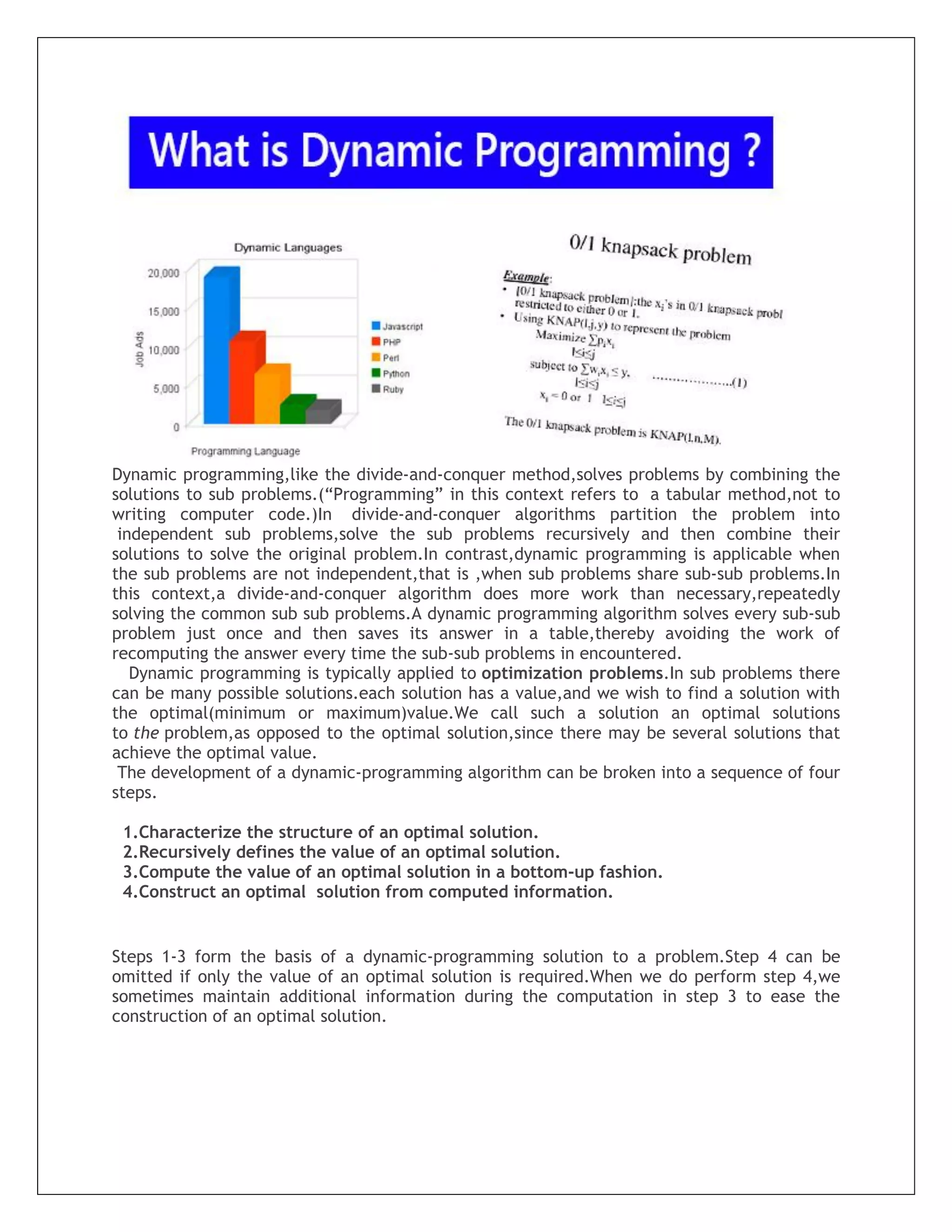 Dynamic programming | PDF