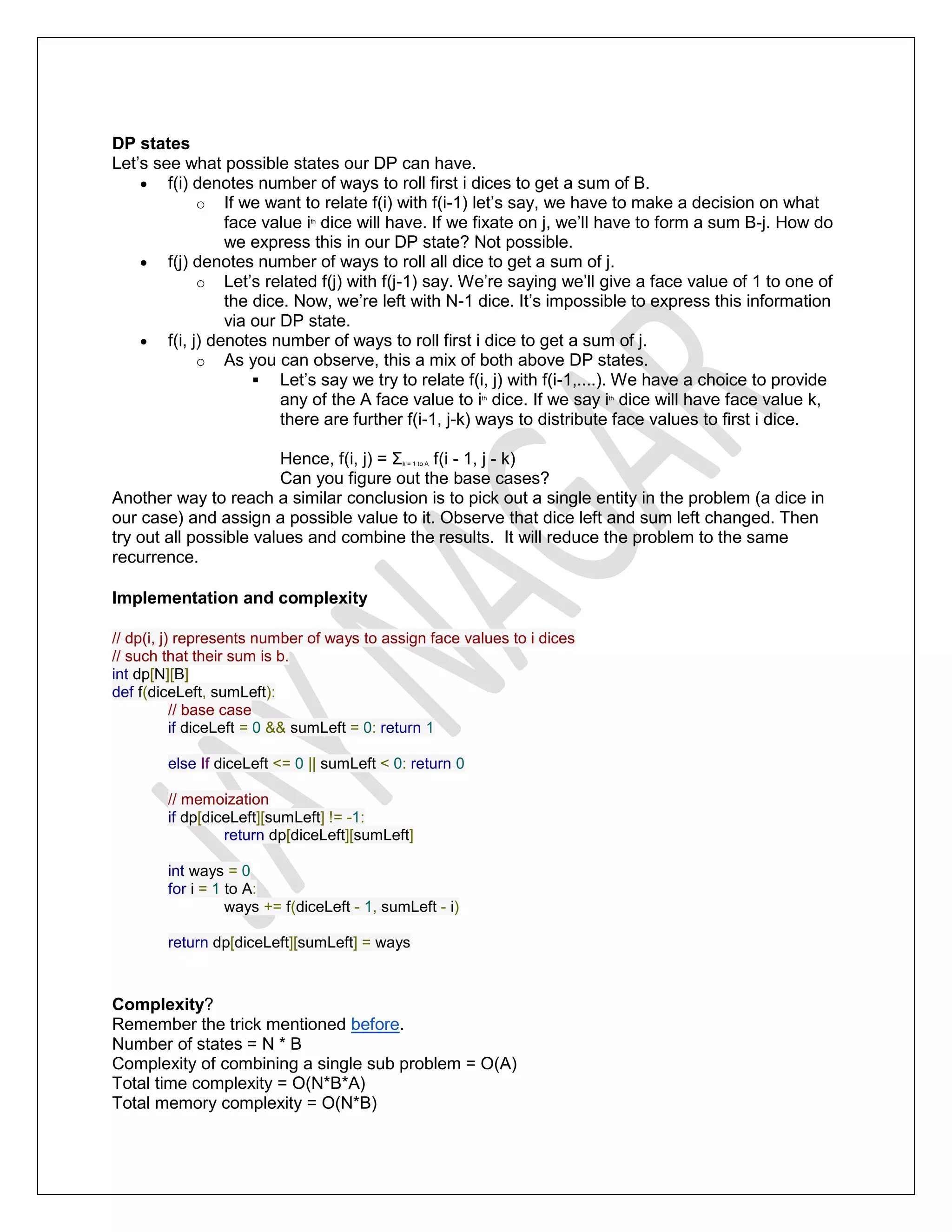 Dynamic Programming Pdf